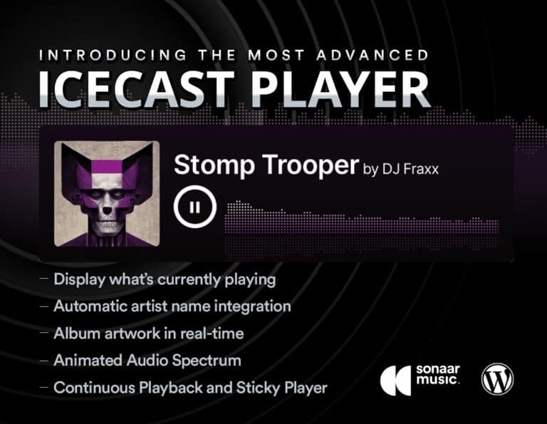 Introducing the best Icecast Player for WordPress | Sonaar